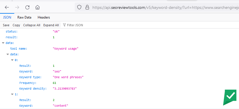 SEO API + Postman - SEO Review Tools
